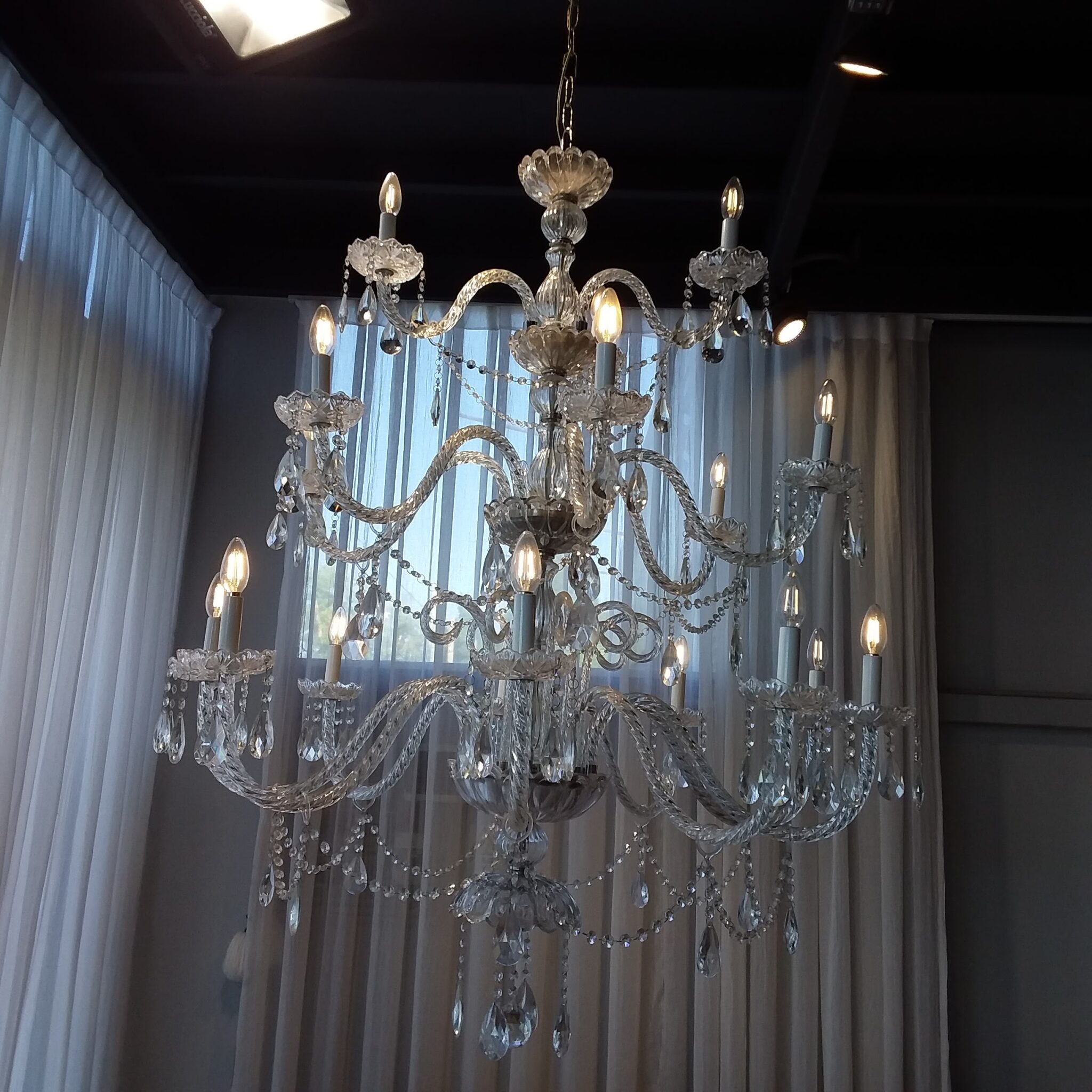 Araña Cristal-12 Luces Grande | Real Home By Estacion Deco